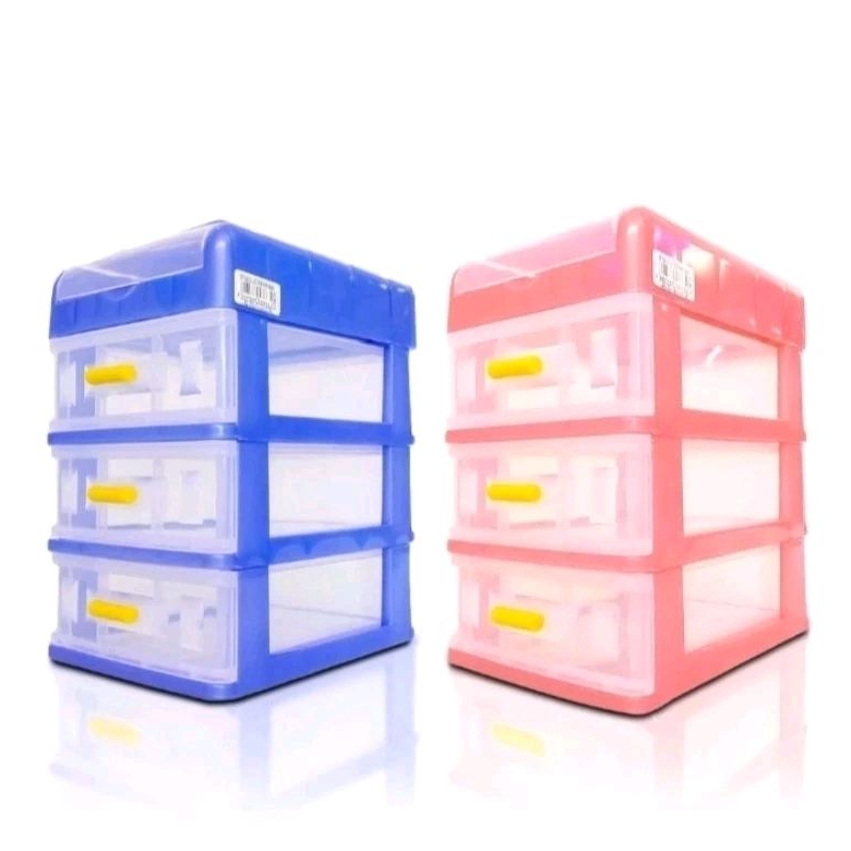 Jual Laci Susun Mini Plastik 3 Slot Rak Container Grace Mini Drawer SIP ...