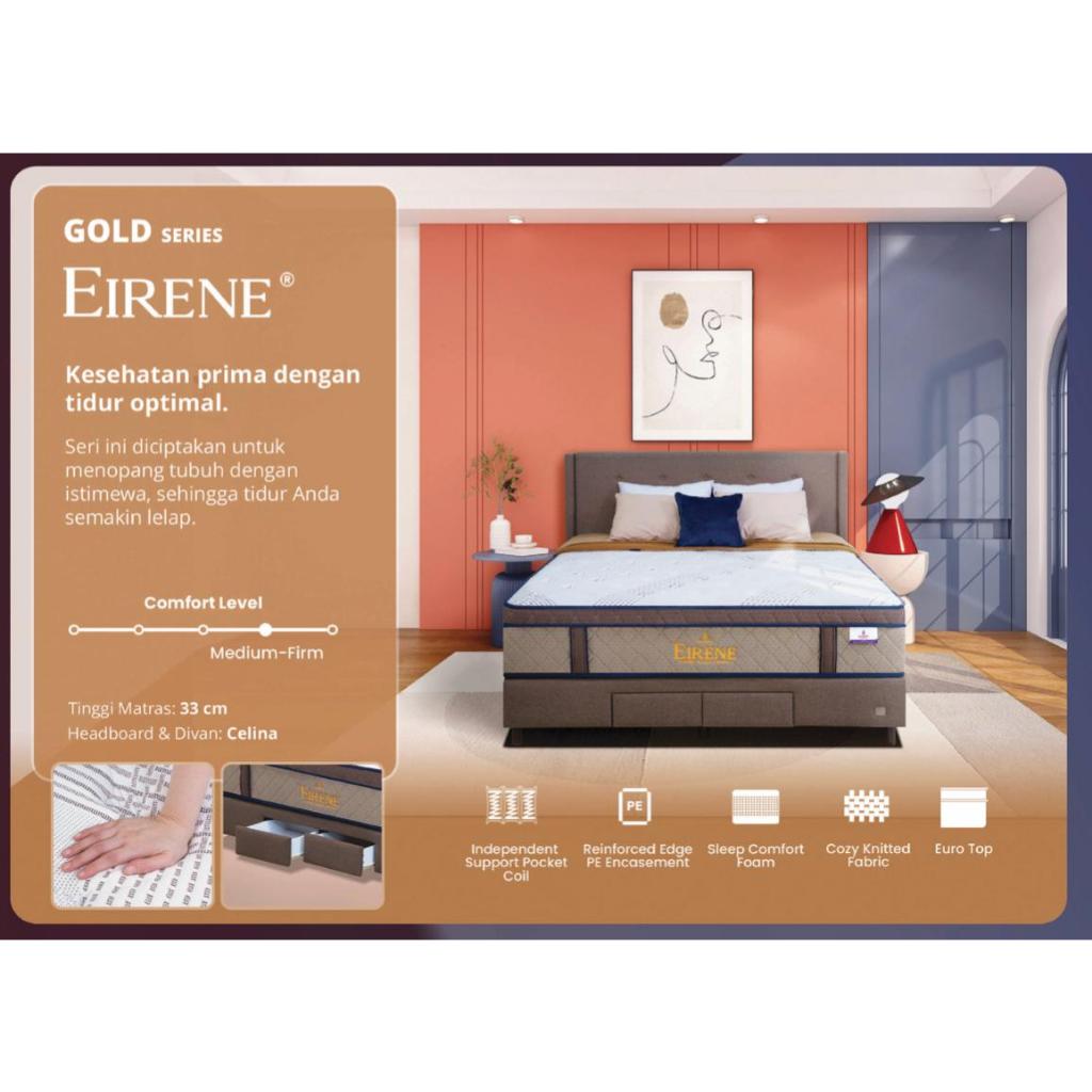 Jual Spring Bed Olympic Gold Series Eirene Kasur Spring Bed KHUSUS ...