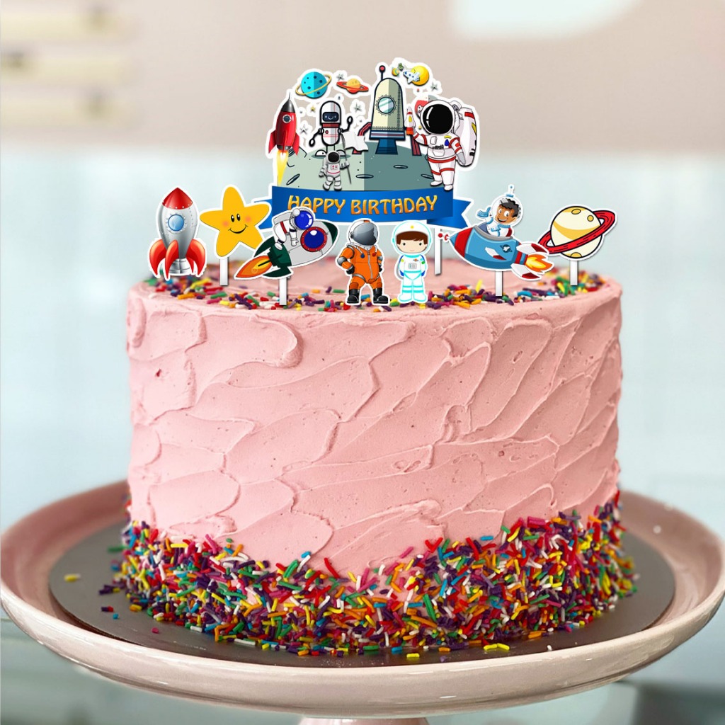 Jual Topper cake Astronot luar angkasa hiasan kue | Shopee Indonesia