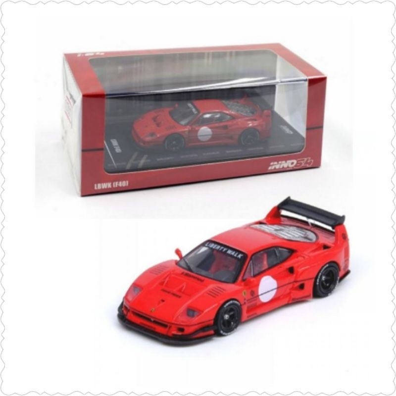 Jual INNO 64 FERRARI F40 LBWK LIBERTY WALK 2023 RED INNO64 | Shopee ...