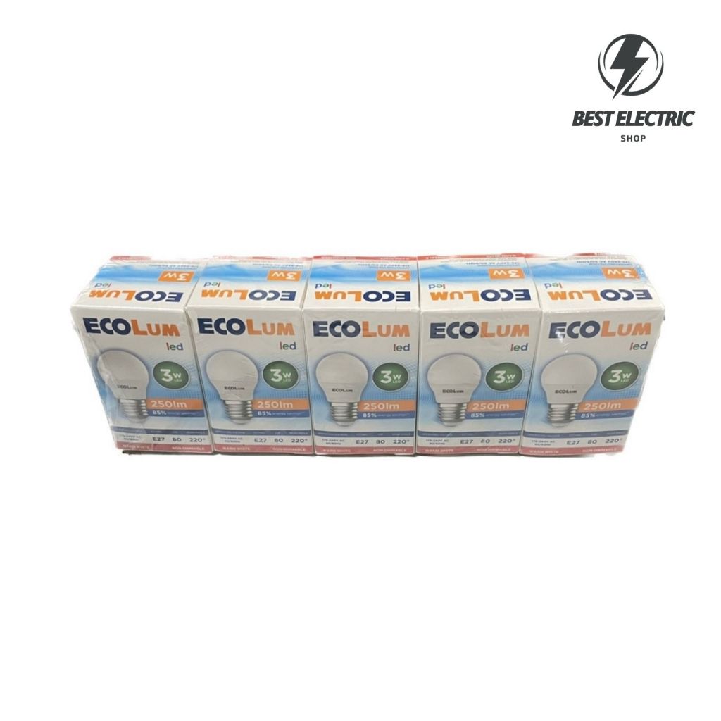 Jual Lampu Ecolum 3W, 5W, 7W, 9W, 12W, 15W, 18W, Dan 25W LED BULB ...