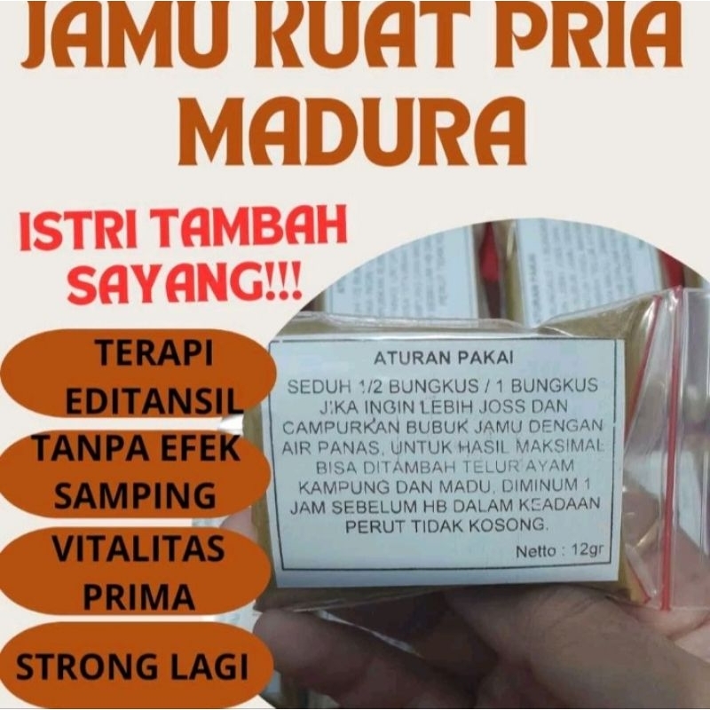 Jual Jamu Kuat Tahan Lama Pria Dewasa Ramuan Madura | Shopee Indonesia