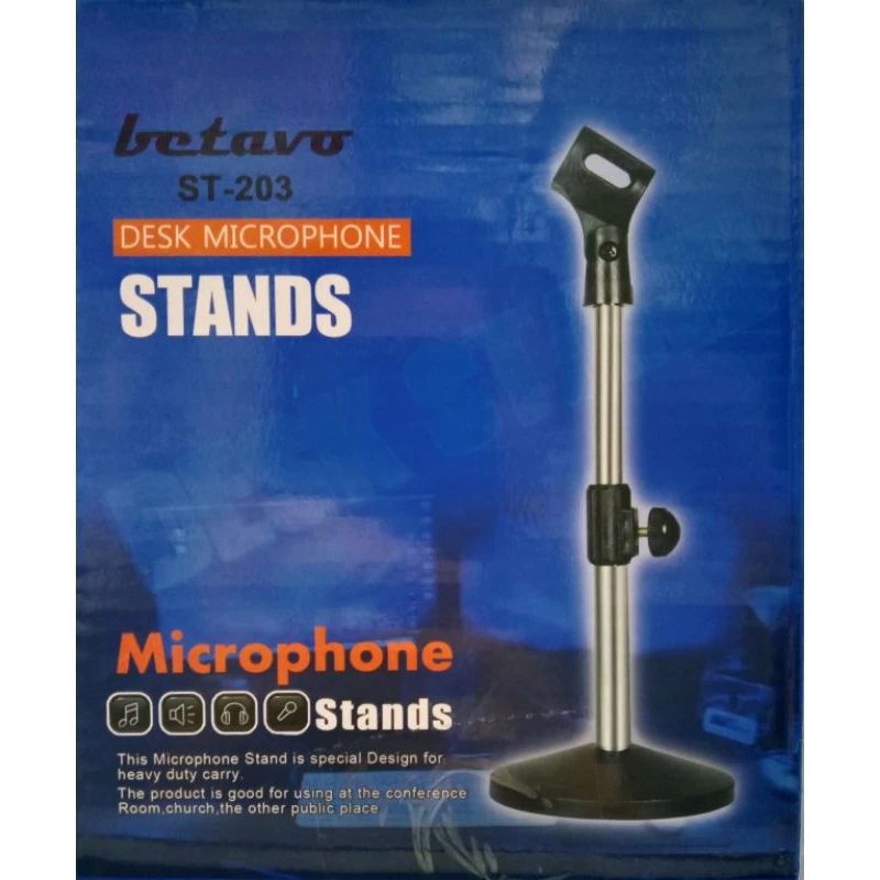 Jual STAND MIC MEJA BETAVO ST 203 DESK MICROPHONE STANDS | Shopee Indonesia