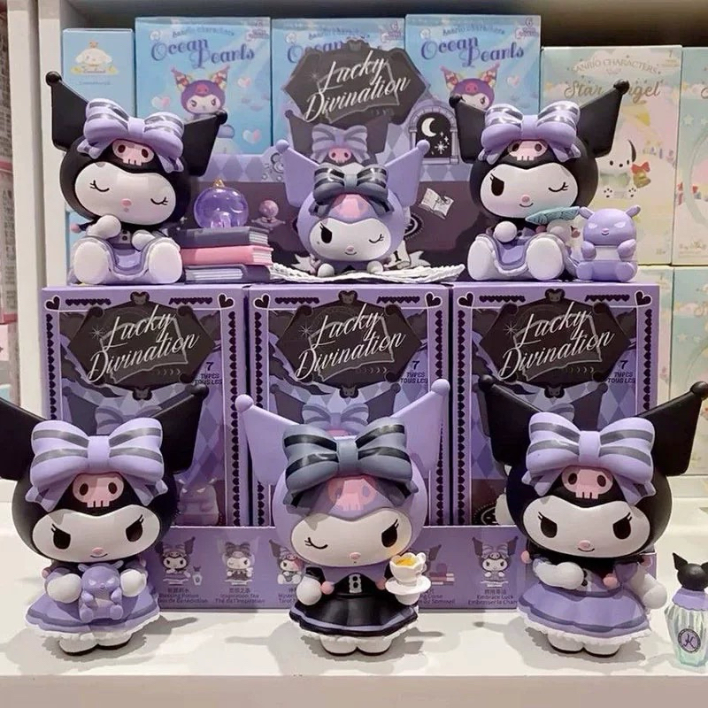 Jual Set Kuromi 6PCS Kuromi seri Lucky Jim kotak buta kotak buta boneka ...