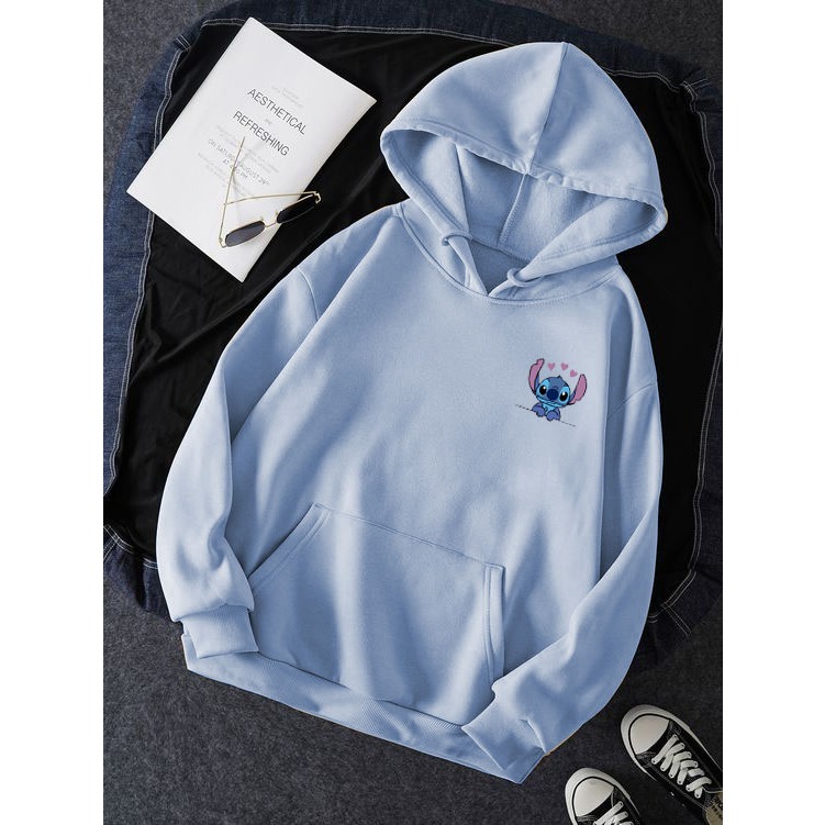 Jual Hoodie Wanita Stitch Love Hodie pria wanita L XL XXL sweater ...
