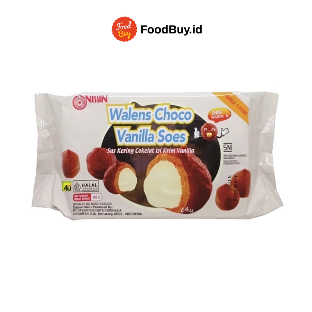 Jual Nissin Walens Sus Kering Cokelat Isi Krim Vanilla 100 gr | Shopee ...