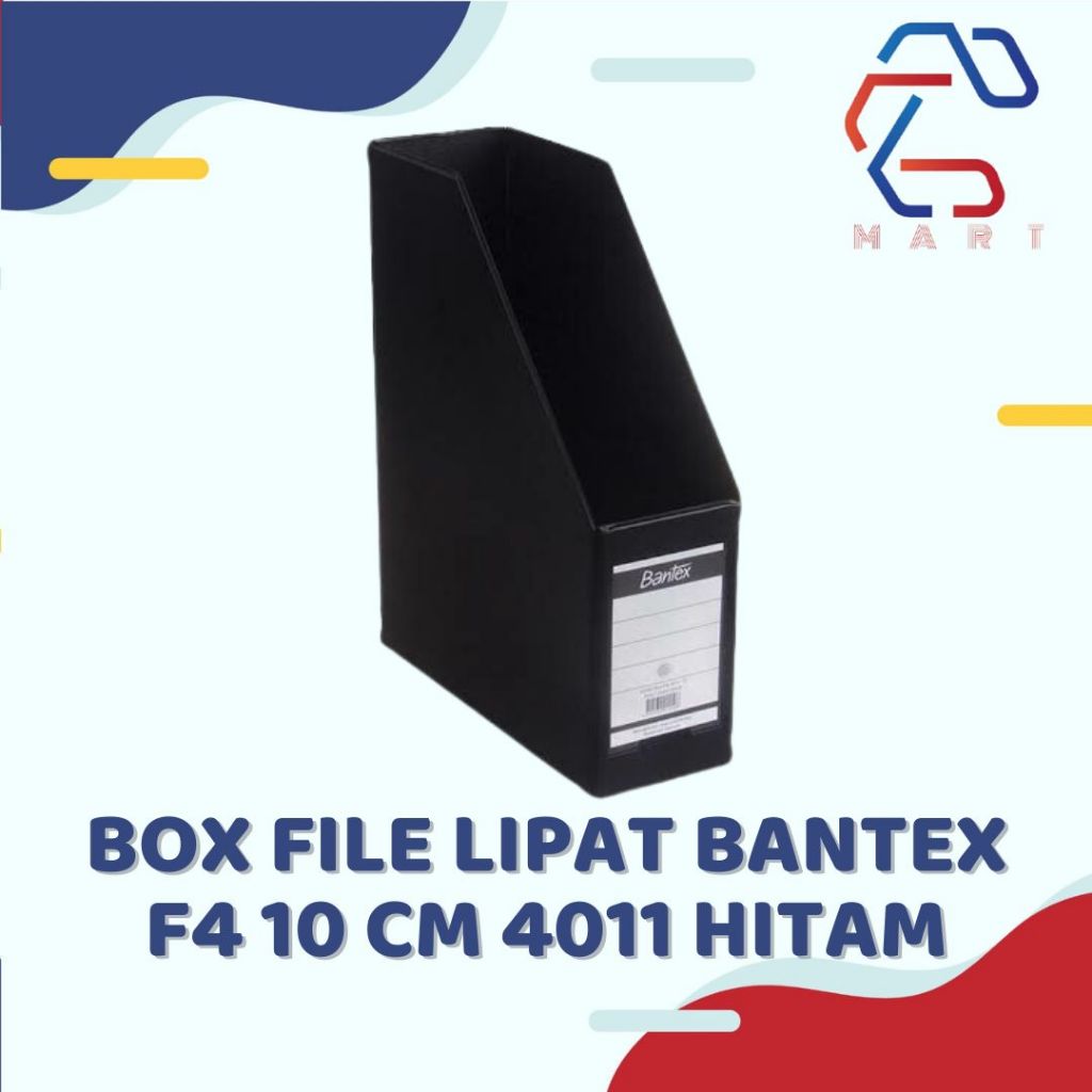 Jual Box File Lipat Bantex F4 10 CM 4011 Hitam - 1 pcs | Shopee Indonesia