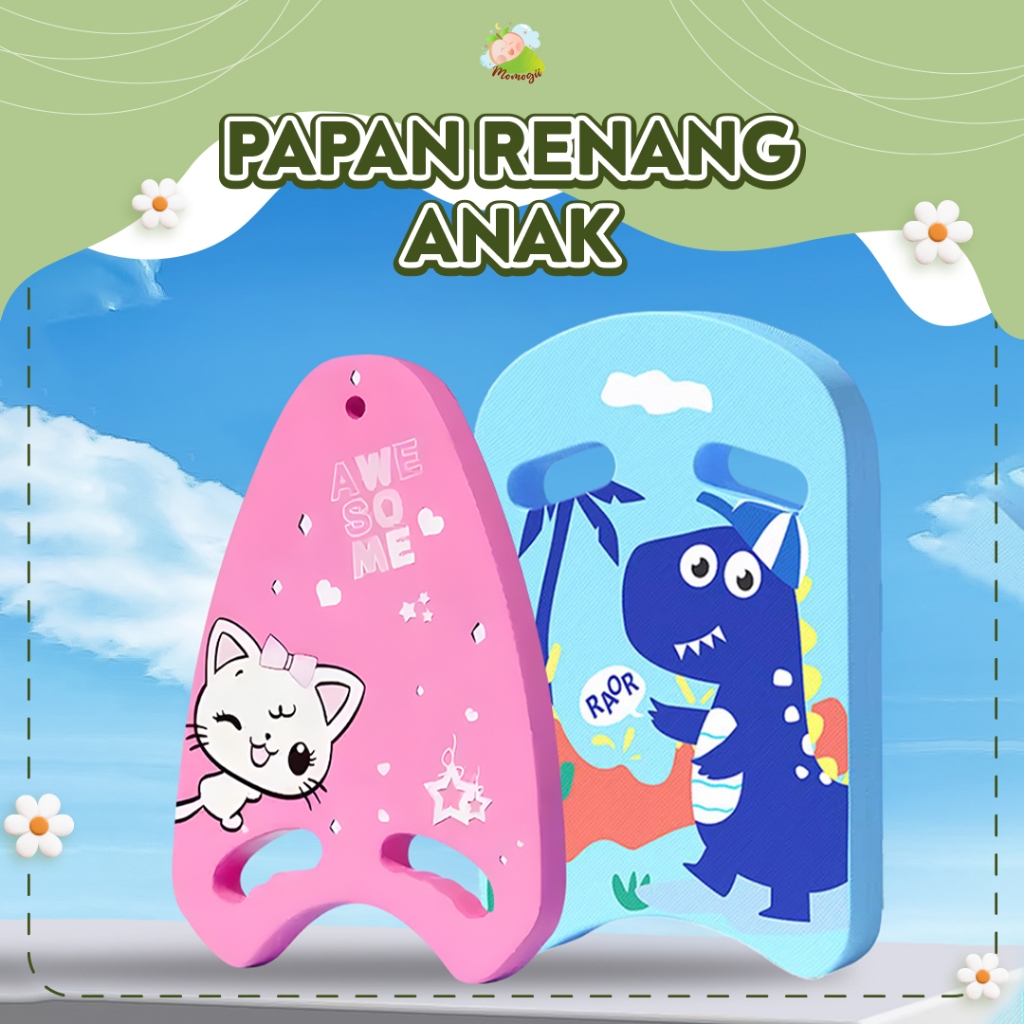 Jual MOMOGII Papan Pelampung Renang Anak Bahan Busa EVA Ban Swimming Kickboard | Shopee Indonesia