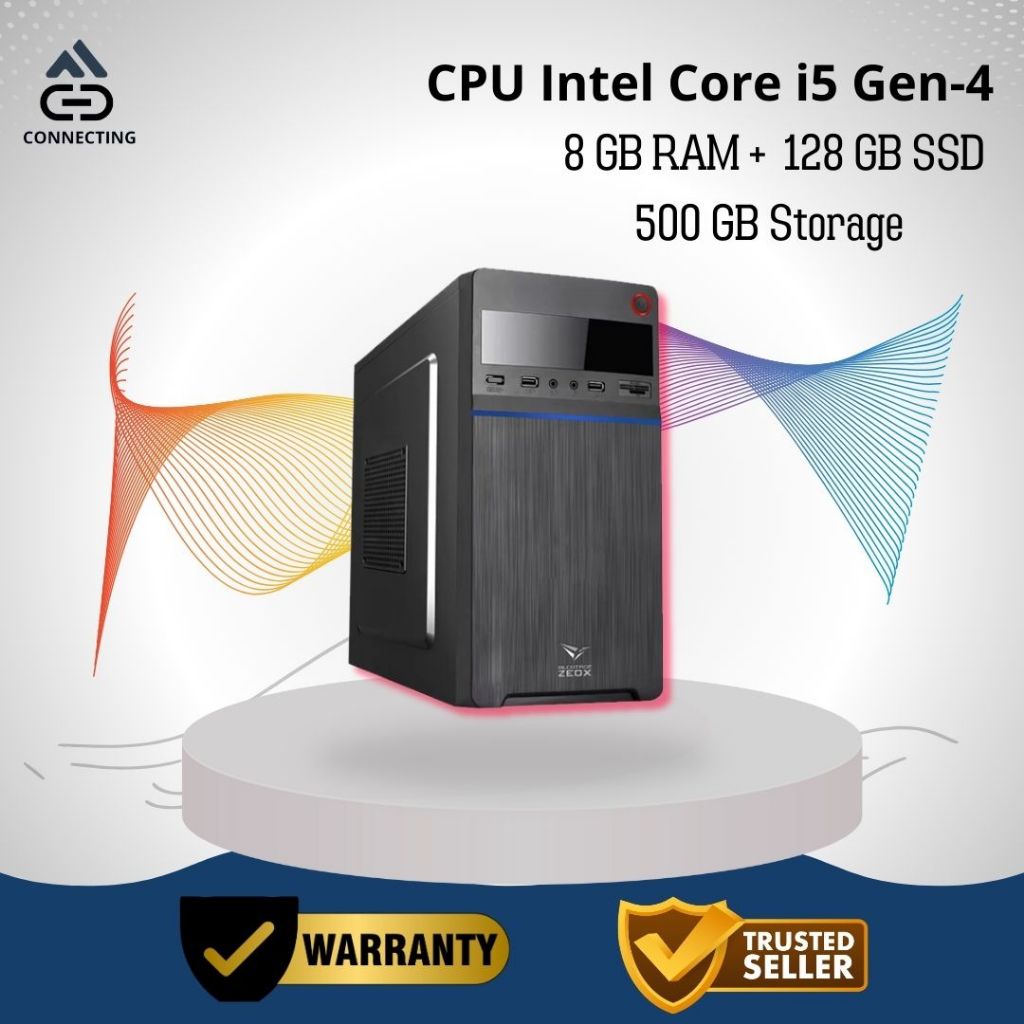 Jual CPU PC Komputer Intel Core i5 Gen-4 RAM 8GB SSD Rakitan Office ...