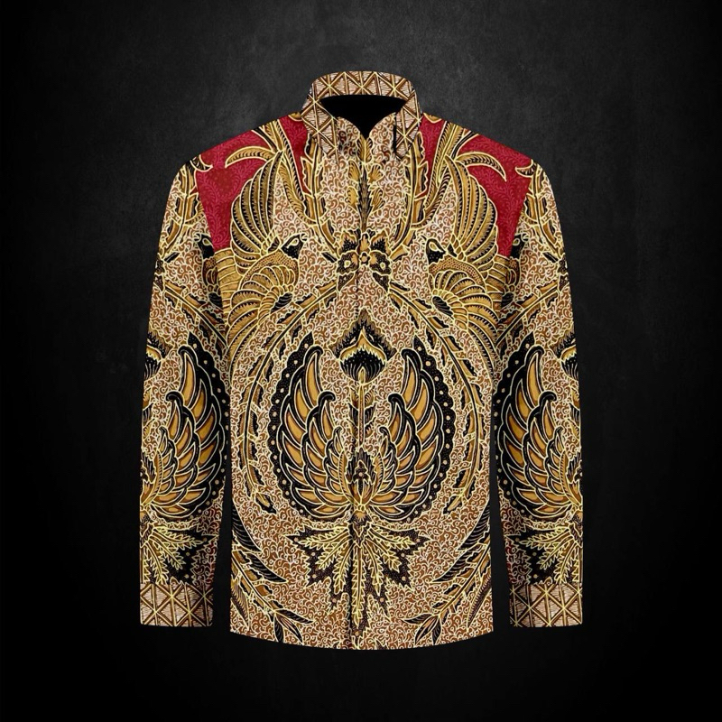 Jual Kain batik tulis katun prada exclusive kemeja batik pria KP-0010 ...
