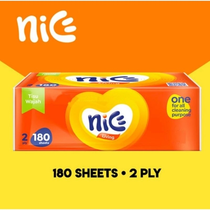 Jual Tisu Nice 180 sheets 2 Ply | Tissue Nice 180 [bijian] | Shopee ...