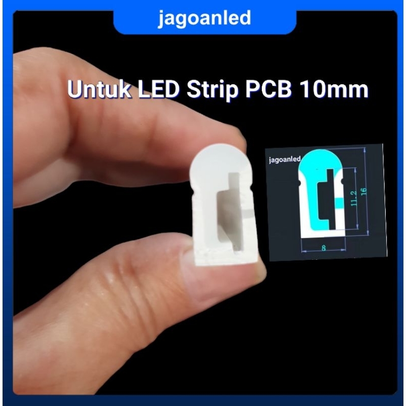 Jual Selang LED Alis pcb 10mm selongsong karet silicone tube pelindung ...
