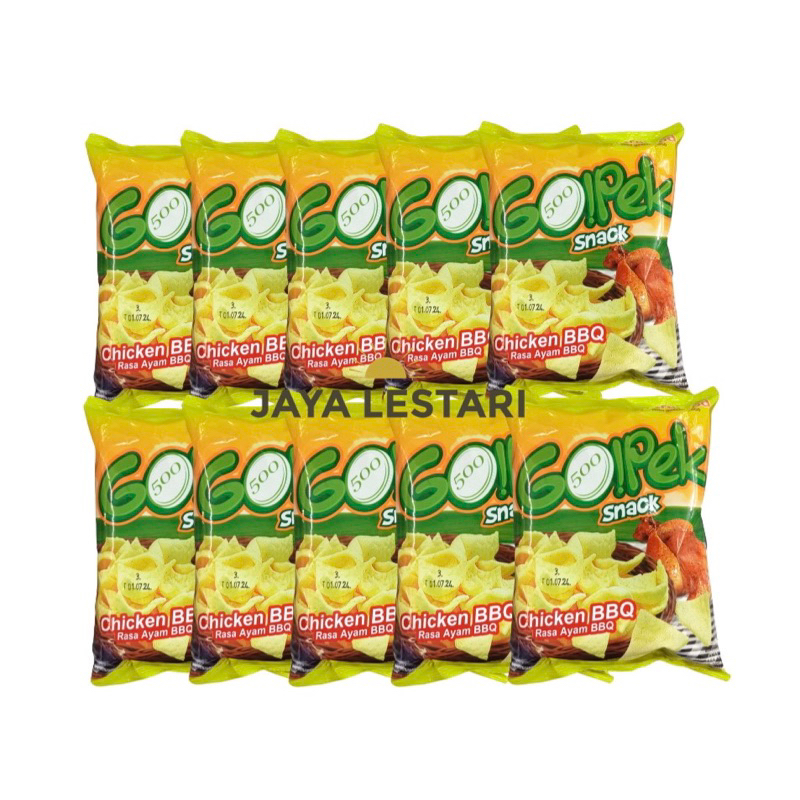 Jual Gopek Snack Ayam BBQ (Isi 10/Renceng) (550g) | Shopee Indonesia