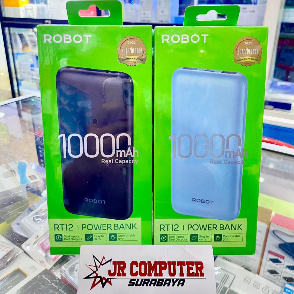 Jual POWER BANK ROBOT RT12 10000mAh | Shopee Indonesia