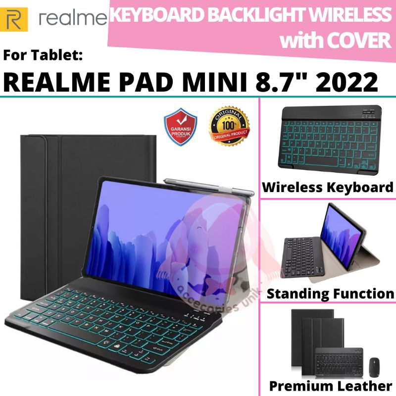 Jual Realme Pad Mini 8.7 Inch 2022 Book Cover Leather Flip Case ...