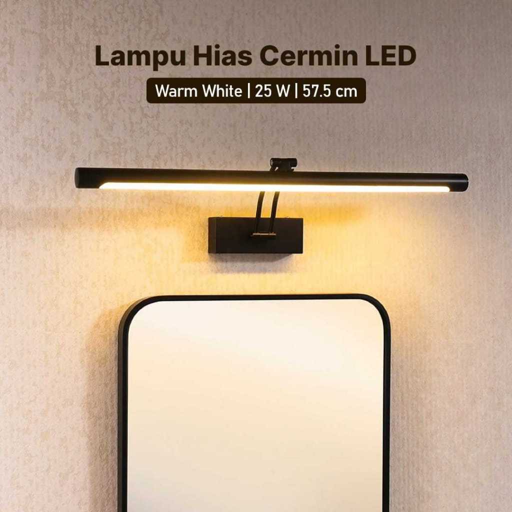 Jual Lampu Kaca Cermin Meja Rias Wastafel Dinding Light LED Waterproof 25 W Warm White | Shopee ...