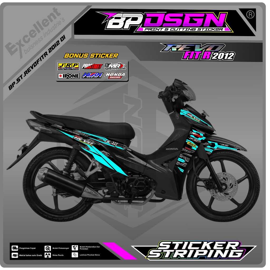 Jual STICKER STRIPING REVO FIT R 2012 / REVO ABSOLUTE R 2012 - STRIPING ...