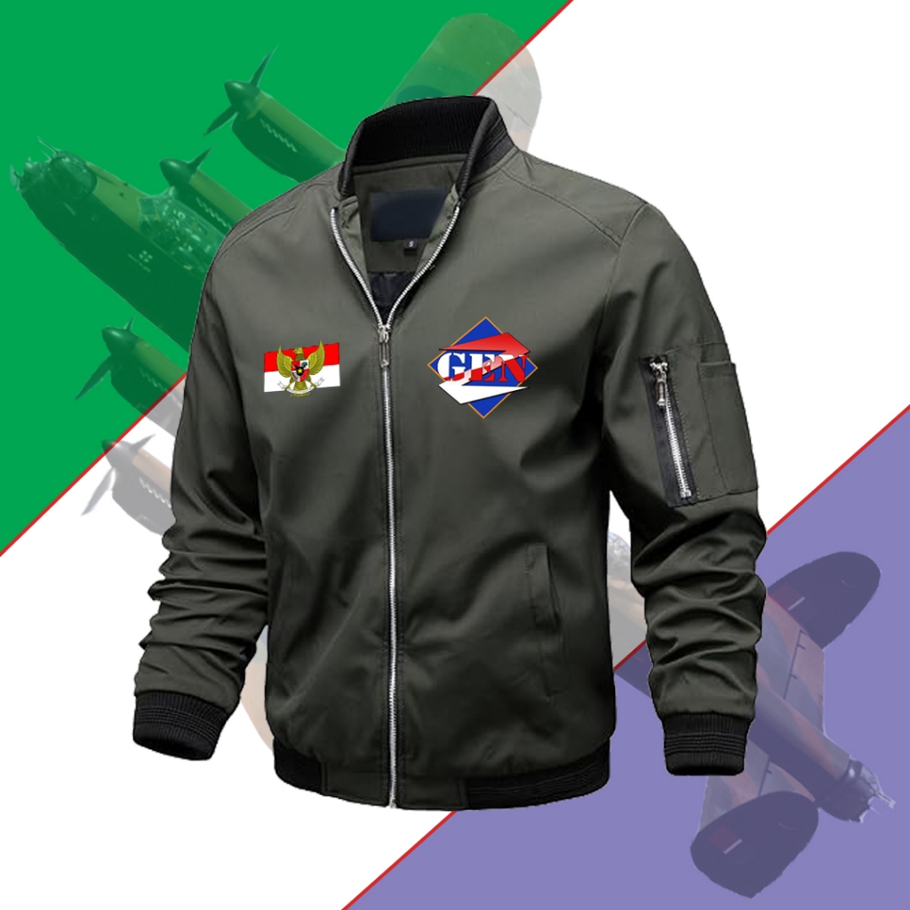 Jual Jacket Bomber Pria Custom ( GENERASI Z BEBAS PILIHAN ) Viral ...