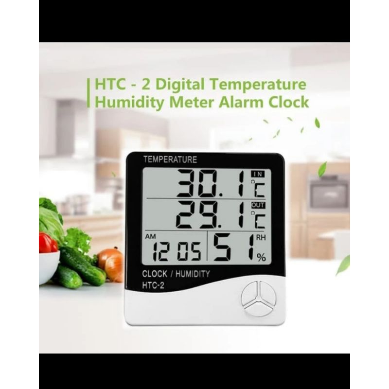 Jual Pengukur Suhu Ruangan HTC 02 Hygrometer Digital Temperatur ...