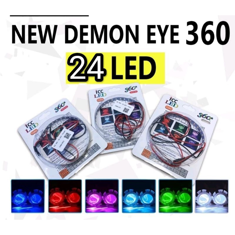Jual Lampu Devil Eye 360 24mata Led aluminium l 12volt DC | Shopee ...