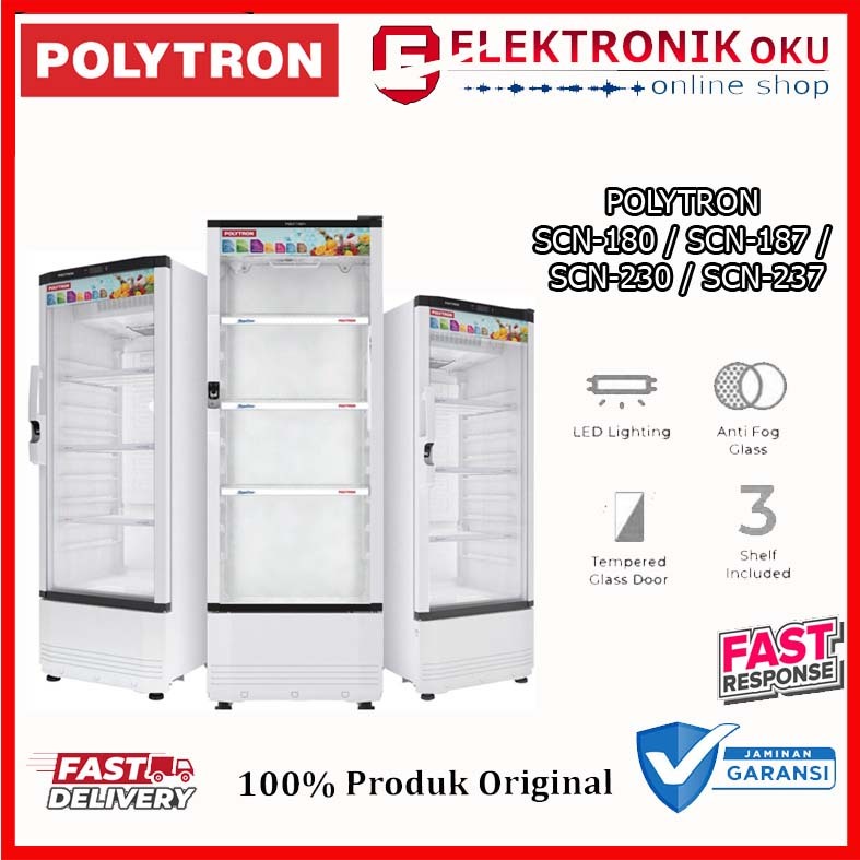 Jual SHOWCASE POLYTRON SCN-180 / SCN-187 / SCN-230 / SCN-237 GARANSI ...
