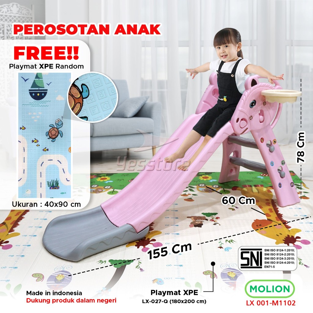 Jual MOLION SNI Mainan Seluncuran Perosotan Anak Prosotan Ayunan Anak ...