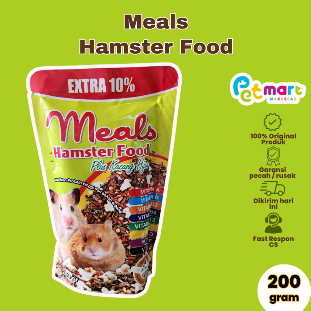 Jual Makanan Hamster Meals Food 200 gr | Shopee Indonesia