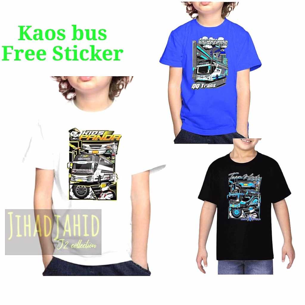 Jual Baju Kaos Anak Bus Mania | Shopee Indonesia