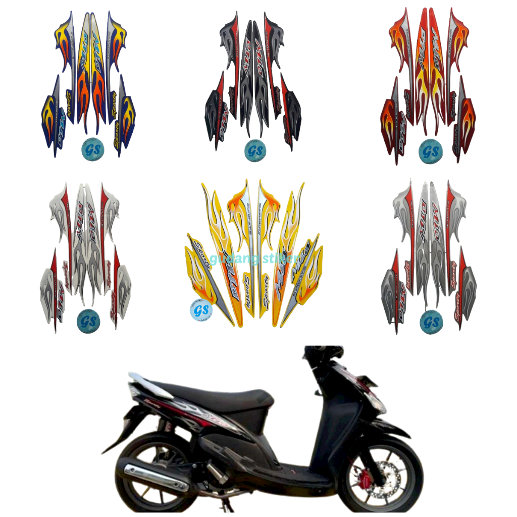 Jual STIKER STRIPING MIO SPORTY TAHUN 2006 LIS MOTOR MIO API 2005 2006 ...