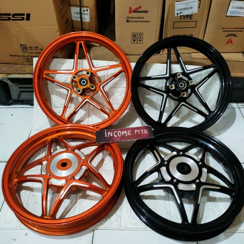 Jual velg racing V Rossi orbits Mio sporty - Mio soul karbu - Mio smile ...