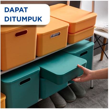 Jual Kotak Penyimpanan 3 Ukuran 3 Warna Keranjang Penyimpanan Storage ...