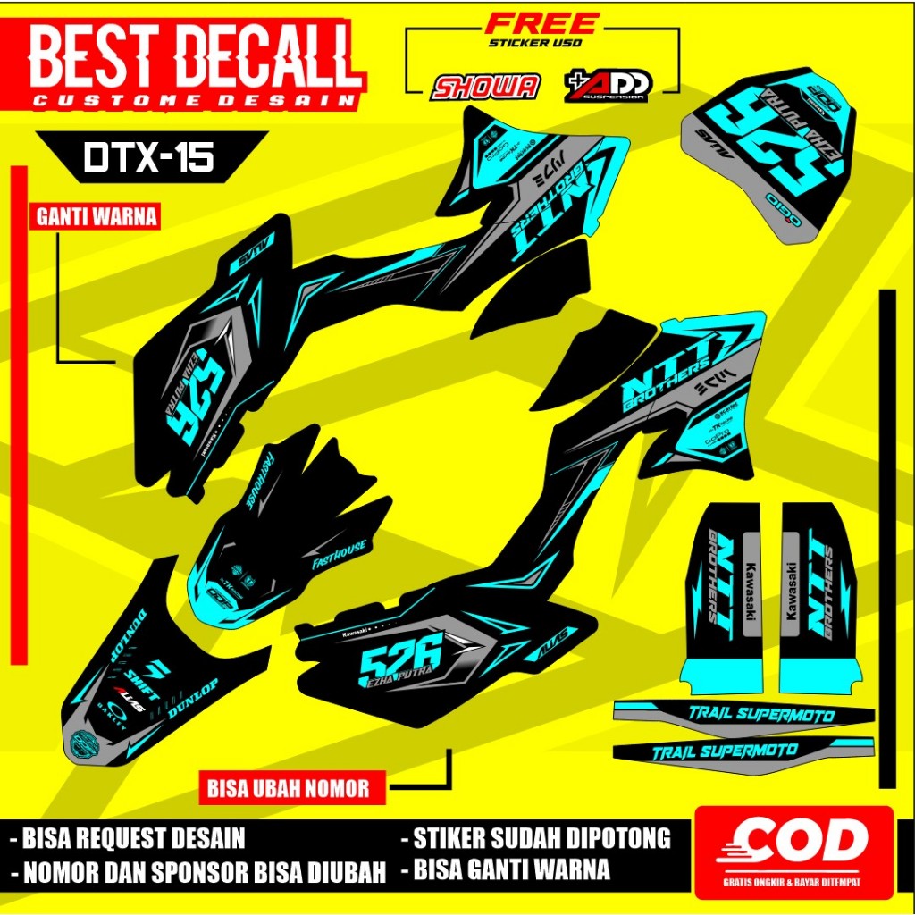 Jual STIKER DECAL DTX FULLBODY DEKAL KEREN DEKAL KEKINIAN KEREN DECAL ...