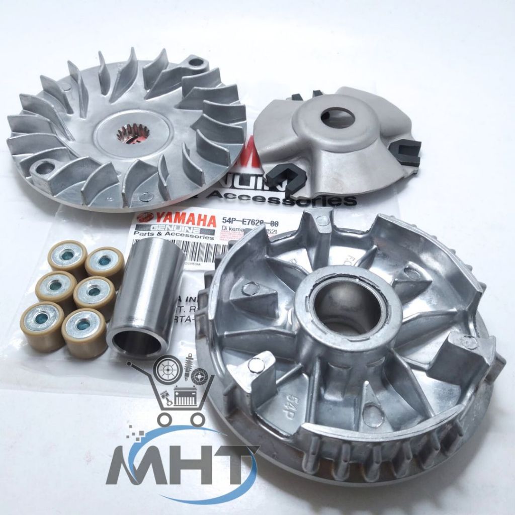 Jual 54P RUMAH ROLLER ASSY + KIPAS PULLY DEPAN MOTOR BOSH SLIDER TUTUP MIO J SOUL GT 110 115 FI ...