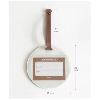 Jual World Map Luggage Tag Label Koper ( Koper Jadi Mudah Dikenal ...