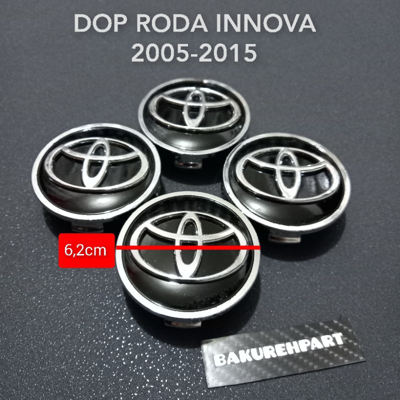 Jual dop roda tutup velg mobil toyota innova 2005-2015 diameter 6,2cm ...