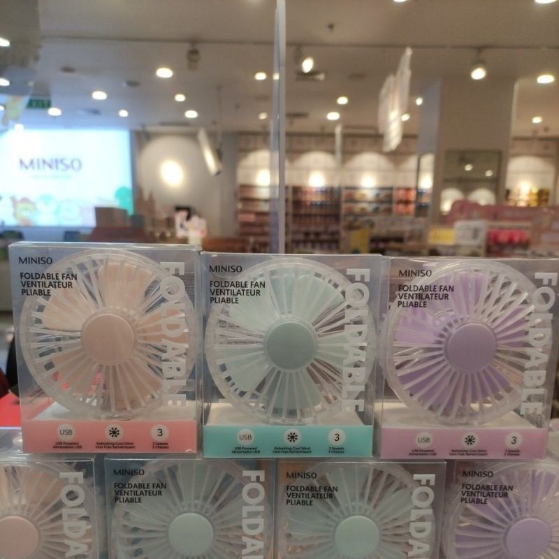 Jual MINI FAN KIPAS FORDABLE MINISO | Shopee Indonesia