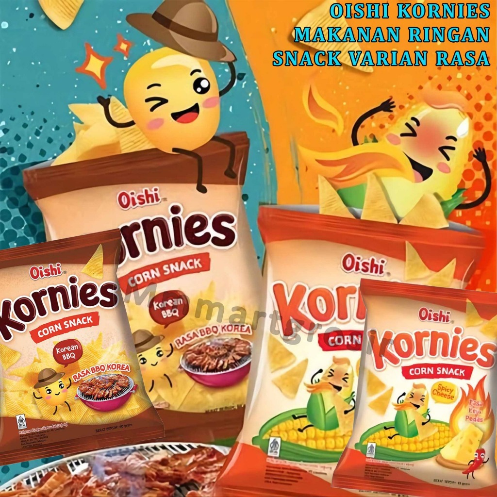 Jual Oishi Kornies / Corn Snack Korean / Snack Jagung Varian Rasa ...