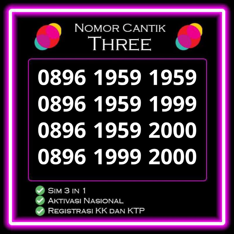 Jual NOMOR CANTIK TRI 12 DIGIT | Shopee Indonesia