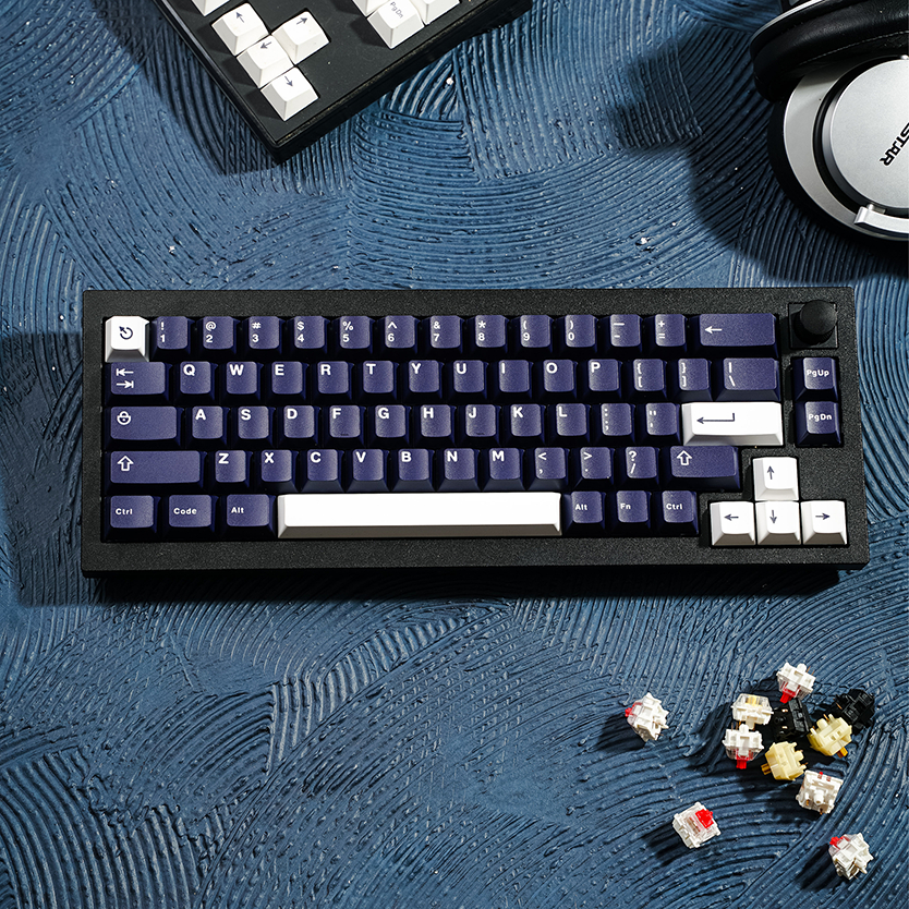 Jual Keycap For Mechanical Keyboard Keycaps Deep Navy Blue Biru Cherry ...
