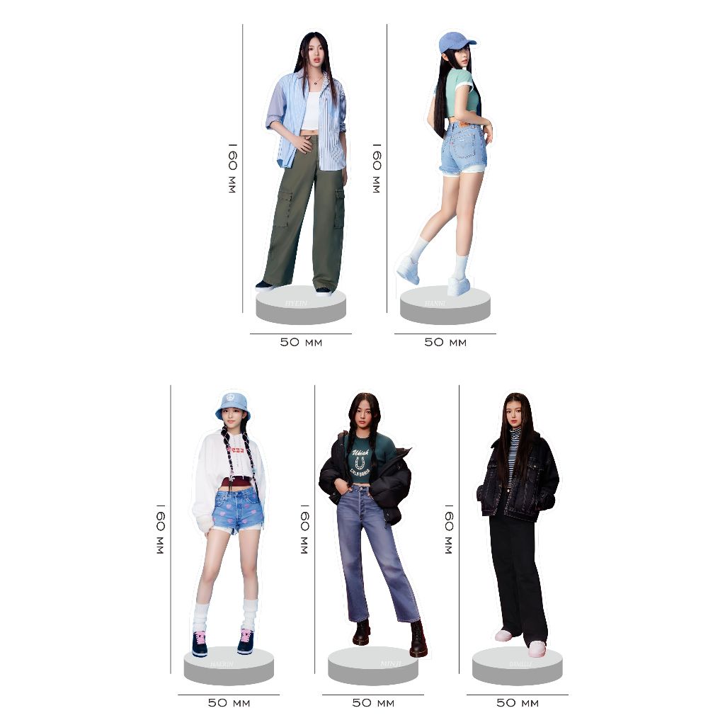 Jual Mini Stand Figure NewJeans New Jeans standee Acrylic Kpop ...