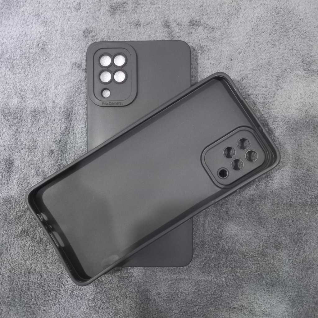 Jual Black Matte Case Samsung M12 , M22 , M32 Softcase Hitam Polos ...