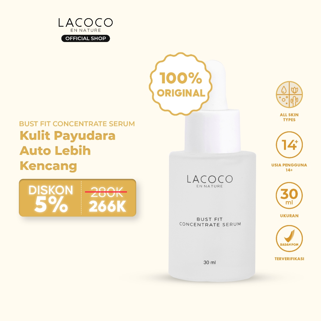 Jual Lacoco Bust Fit Concentrate Serum 30ml | Shopee Indonesia