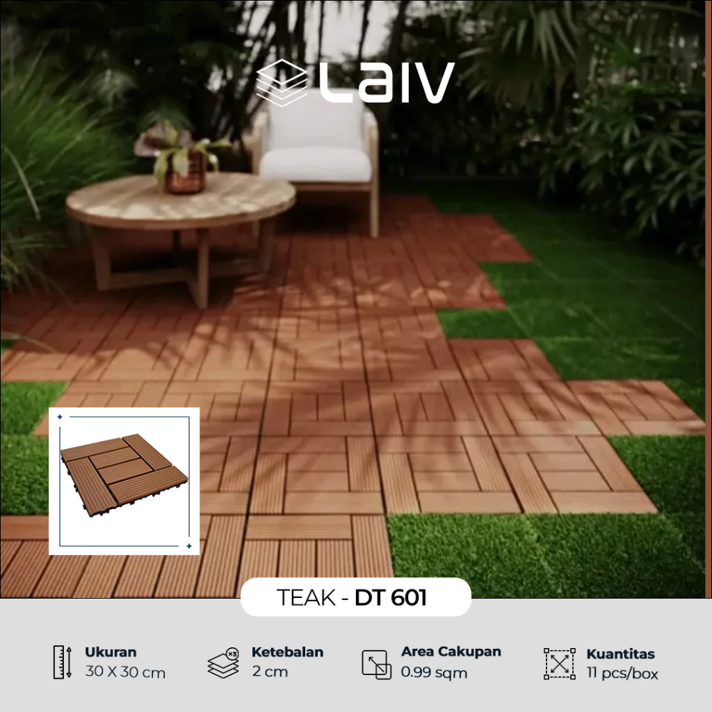 Jual Decking kayu WPC Decking Tiles Marvel Lantai Outdoor Teras Taman ...
