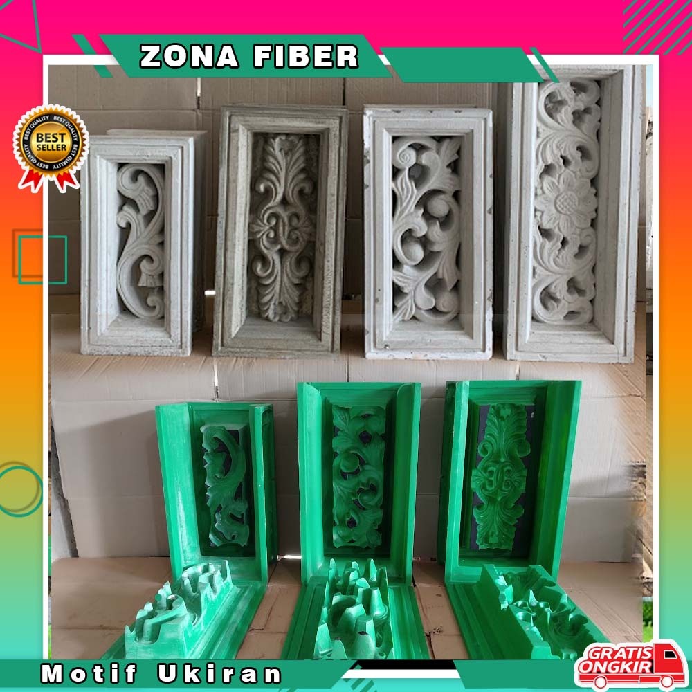 Jual cetakan loster cetakan angin angin rumah fiber , loster fiber ...