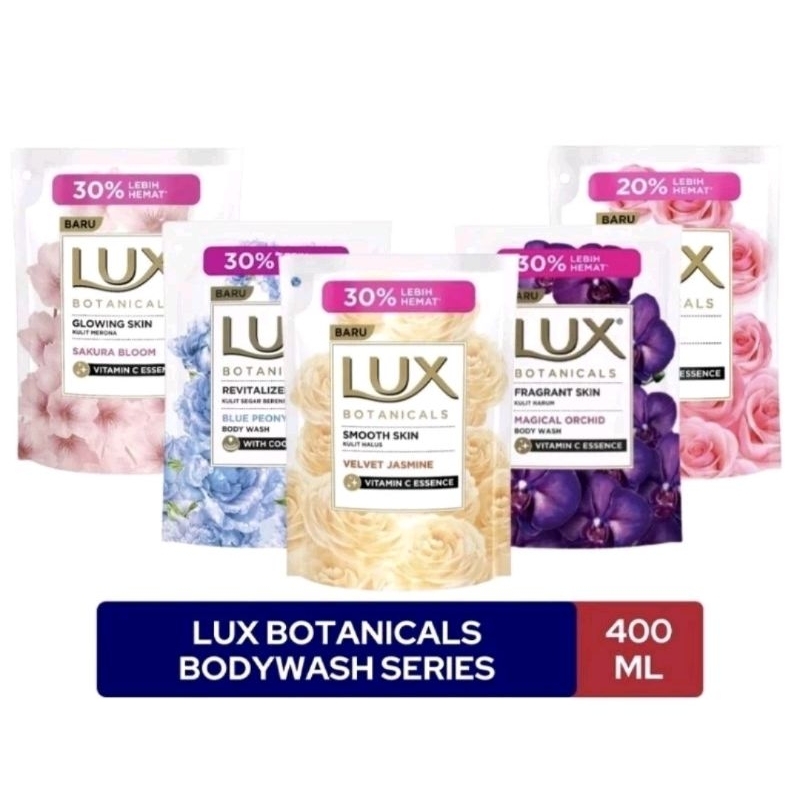 Jual Lux Botanical Body Wash 400ml - Lux Sabun Mandi Cair 400ml | Shopee Indonesia