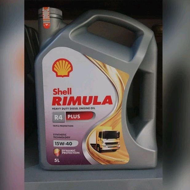 Jual Shell Rimula R4 plus new sae 15W40 kemasan galon isi 5 liter ...