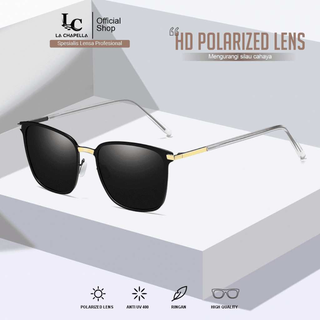 Jual La Chapella Kacamata Hitam Sunglasses Polarized Anti Silau Metal ...