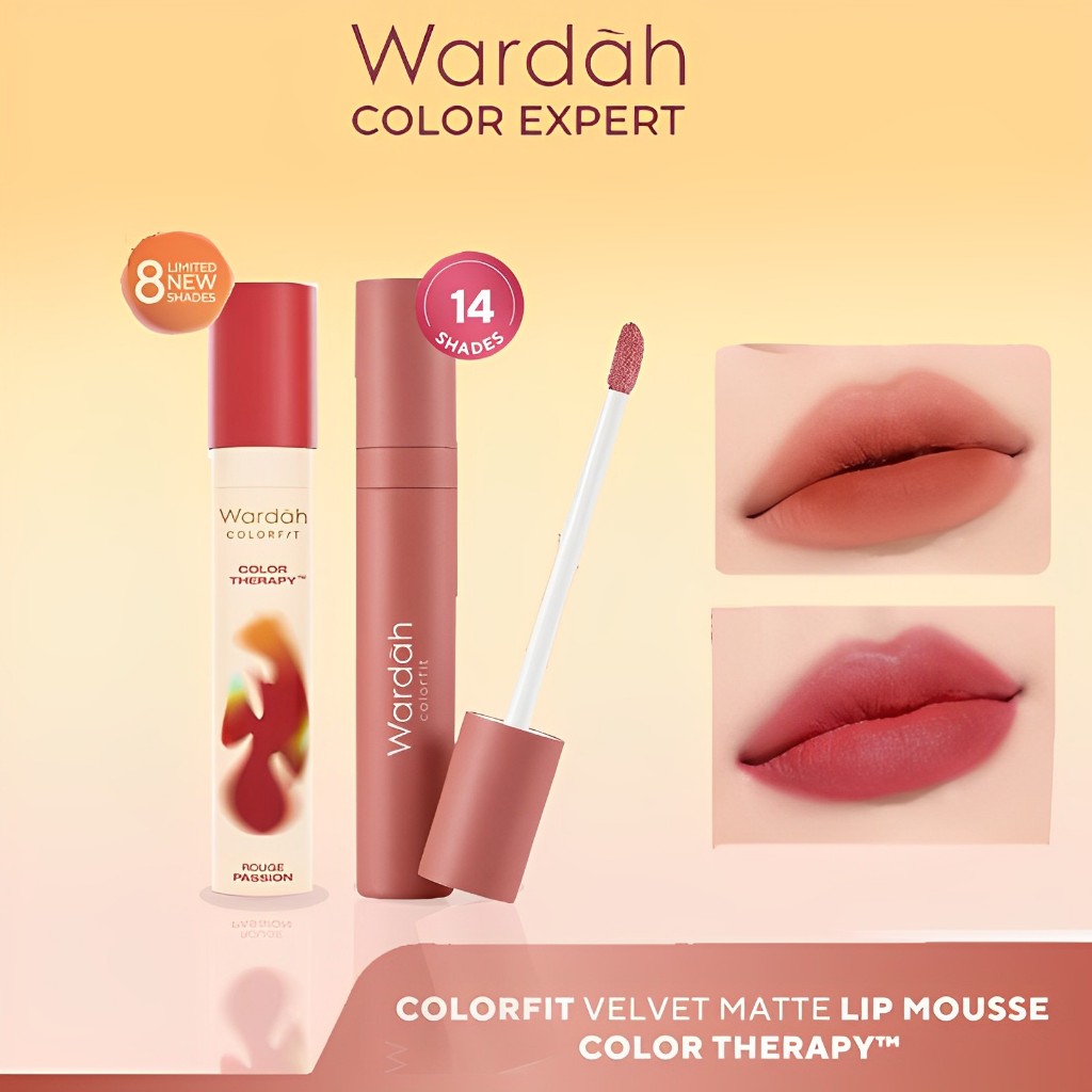 Jual Wardah Colorfit Velvet Matte Lip Mousse | Colorfit Velvet Matte ...
