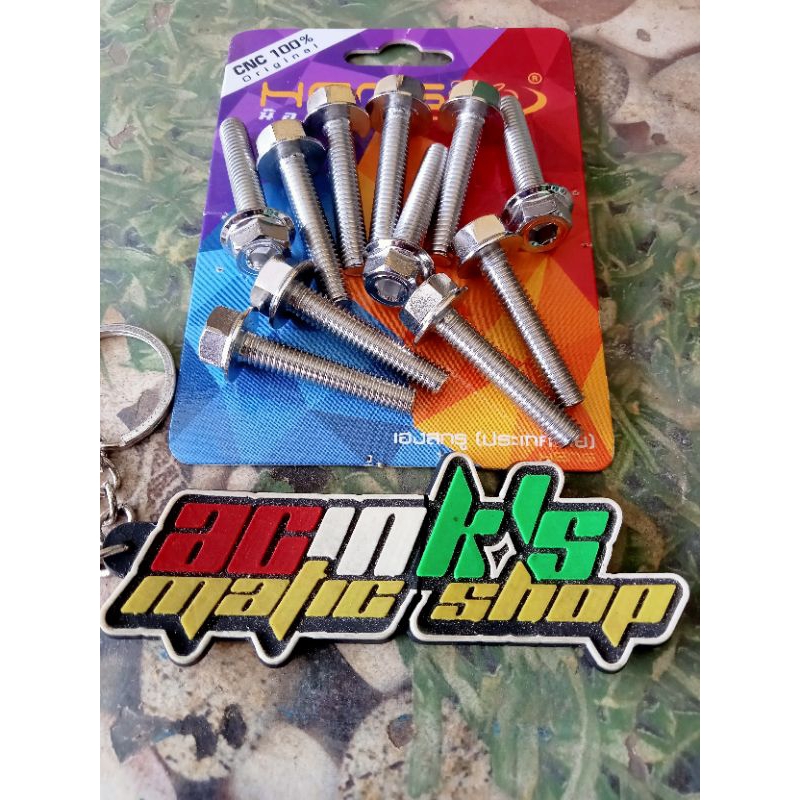 Jual BAUT M6×30 DRAT 10 PANJANG 3CM STAINLESS 2KUNCI HENG ORIGINAL (1BAUT) | Shopee Indonesia