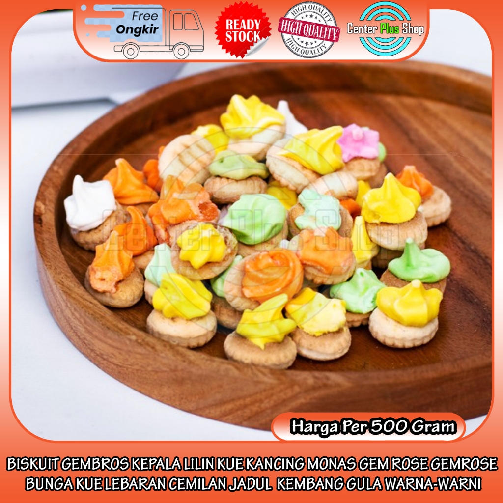Jual Gembros Gem Rose Gemrose Kue Monas Biskuit Kancing Cluitan Kepala ...